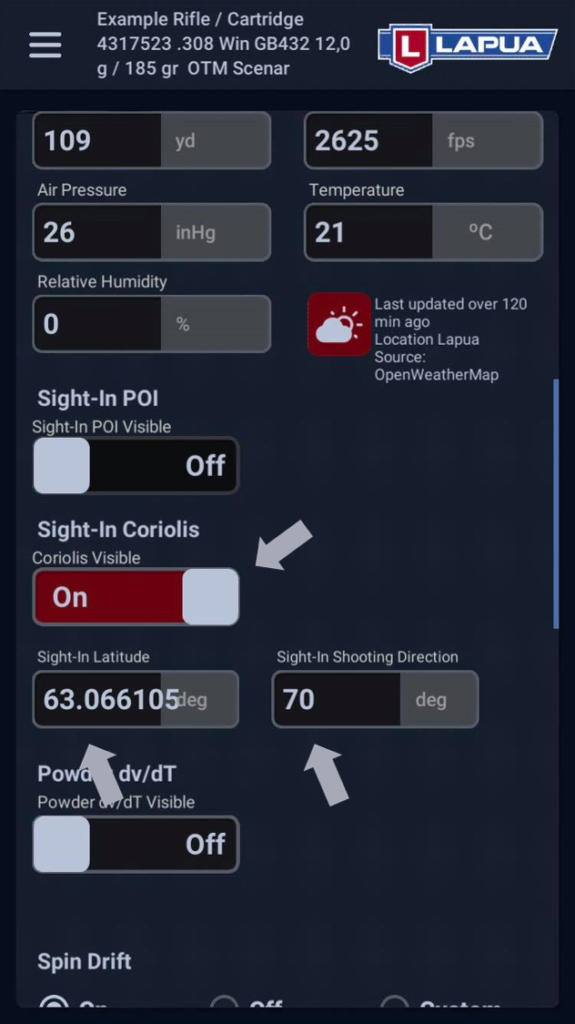 Ballistics App Tips: The Coriolis effect - Lapua